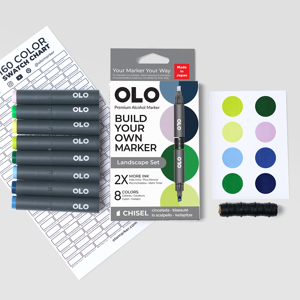 Landscape 8pc Chisel Set – OLO Marker Europe