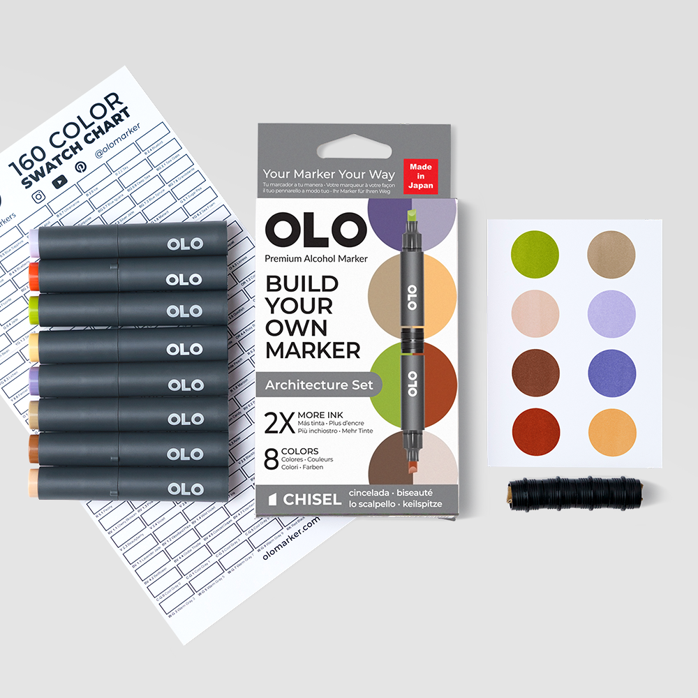 Architecture 8pc Chisel Set – OLO Marker Europe