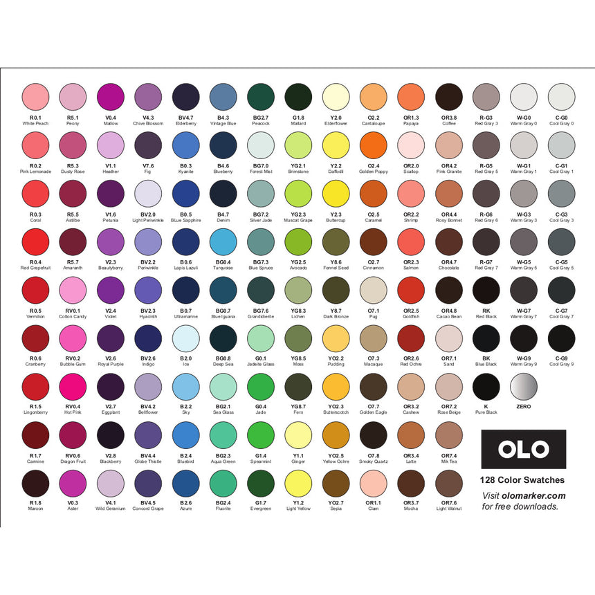 OLO Marker Resources: Free Line Art, Color Charts, and Tutorials – OLO ...